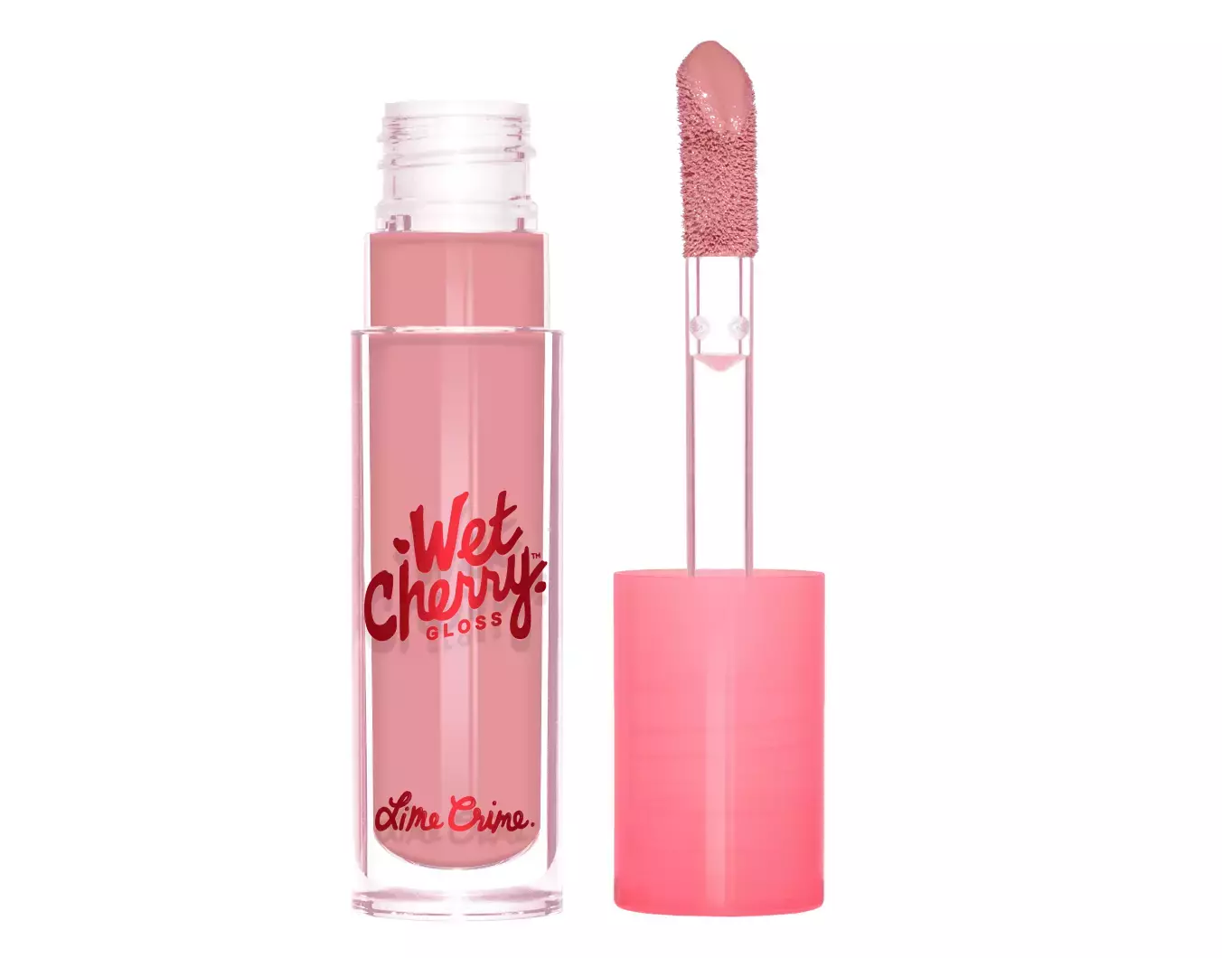 Lime Crime Wet Cherry Gloss Naked Cherry Mini | Glambot.com - Best ...