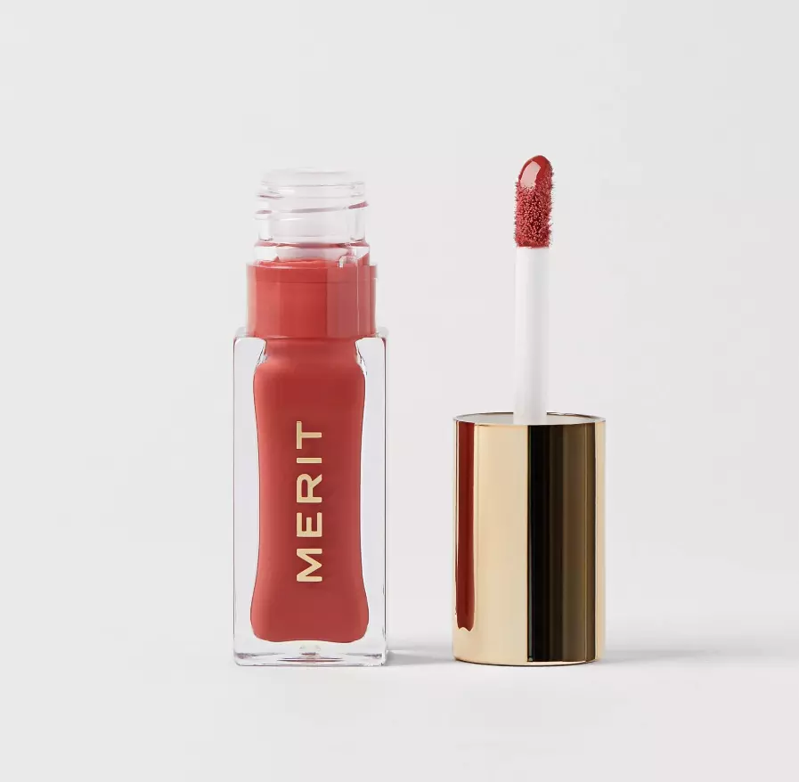 MERIT Shade Slick Tinted Lip Oil Pink Beet | Glambot.com - Best deals ...