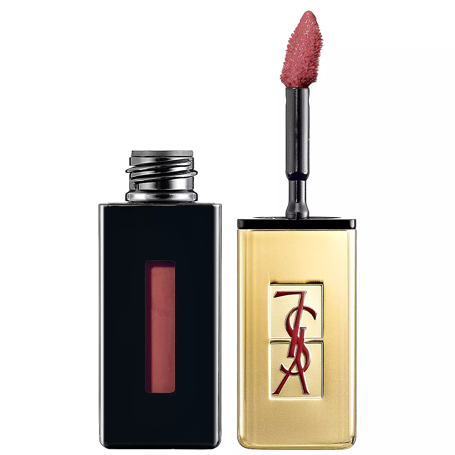 YSL Rouge Pur Couture Glossy Lip Stain Naughty Mauve 107 | Glambot.com ...